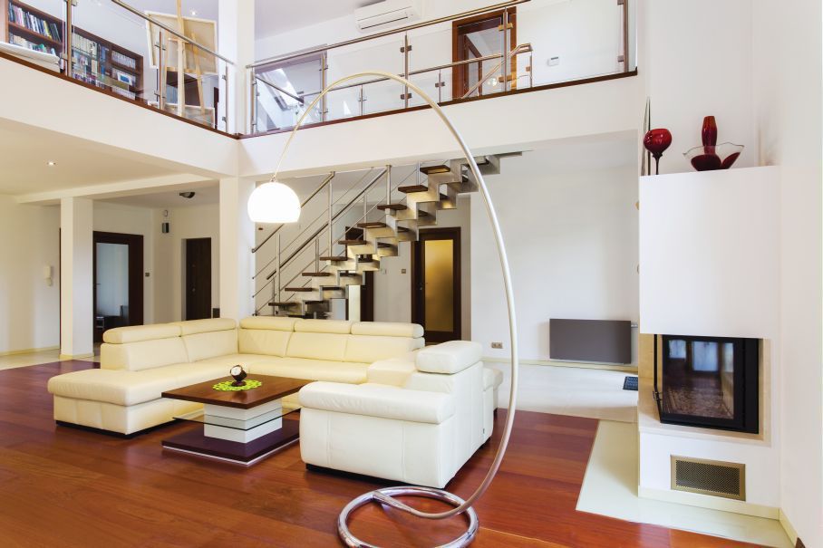 Antresola, Adaptacja wysokiego pomieszczenia - LivingRoom24